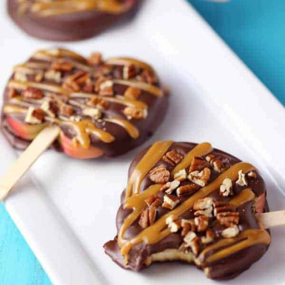 Chocolate Turtle Apple Slices Recipe - Cheff Recipes