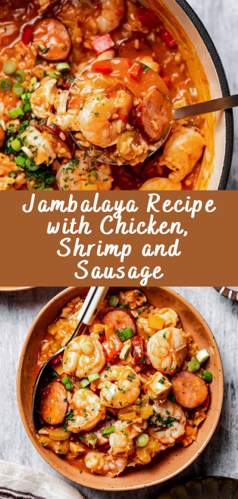 Jambalaya Recipe with Chicken, Shrimp and Sausage - Cheff Recipes