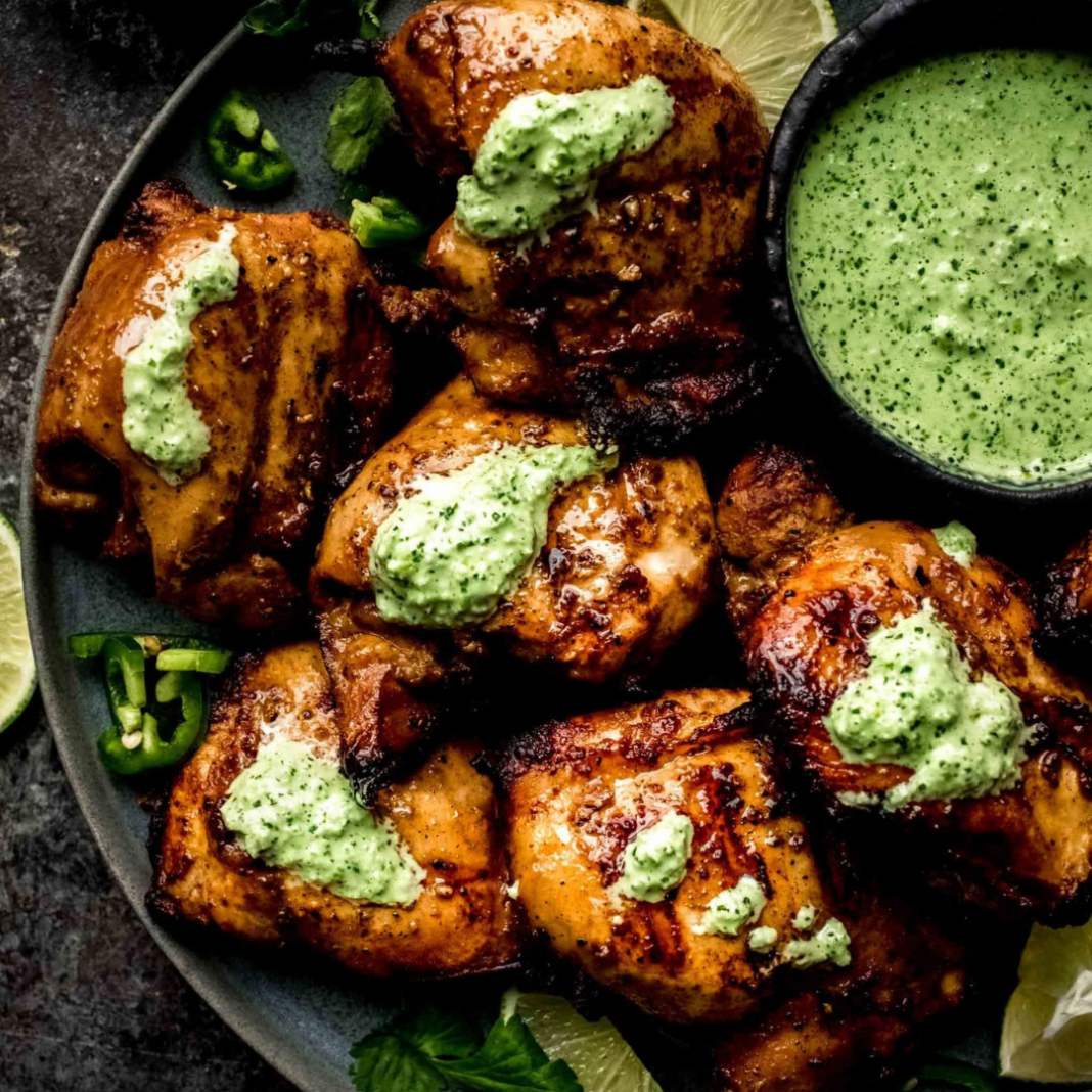 Peruvian Chicken with Green Sauce (Aji Verde) Recipe - Cheff Recipes