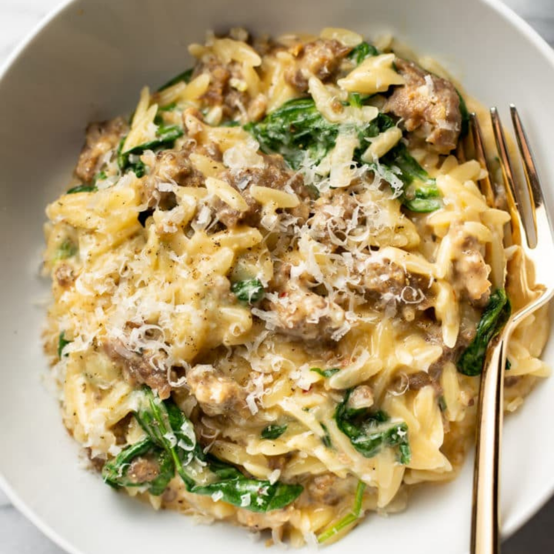 Italian Sausage Orzo Recipe - Cheff Recipes