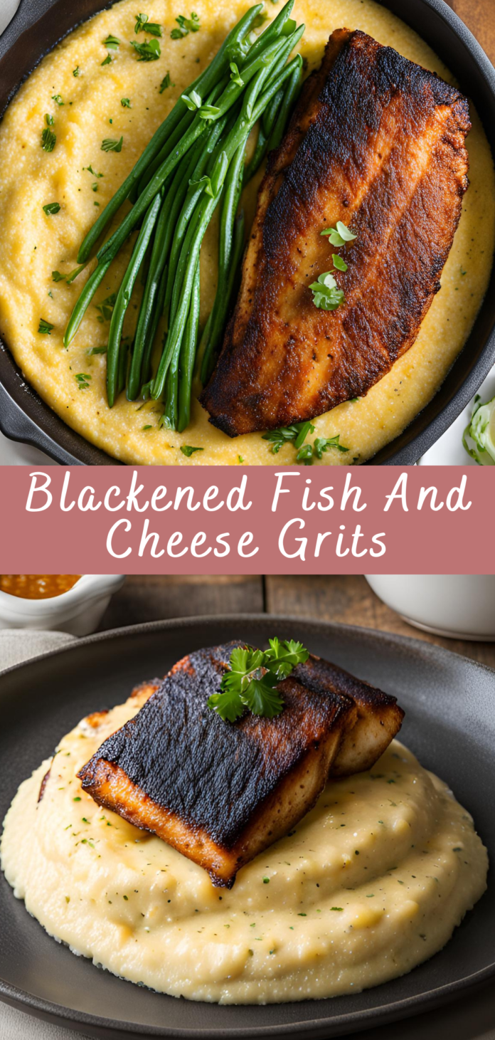 Blackened Fish And Cheese Grits | Cheff Recipes
