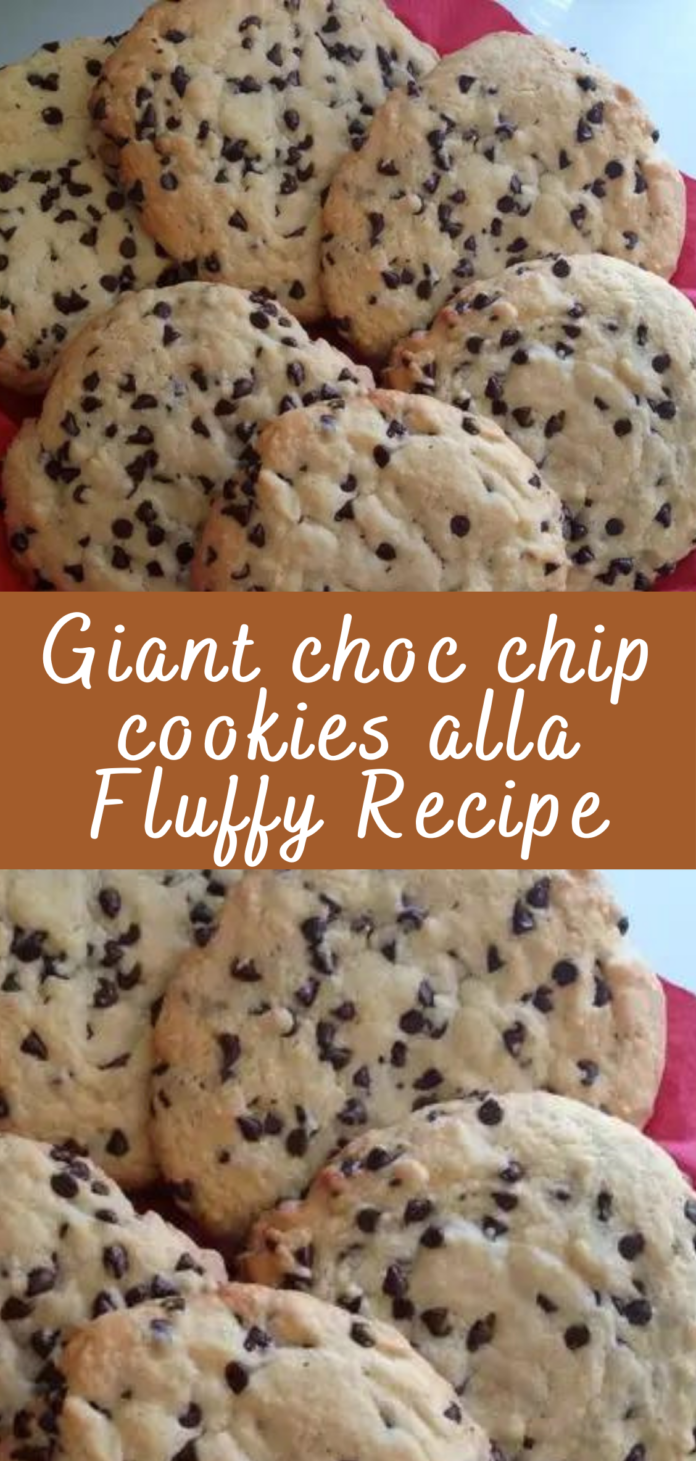 Giant choc chip cookies alla Fluffy Recipe | Cheff Recipes