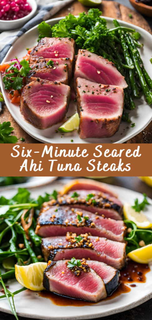 Six Minute Seared Ahi Tuna Steaks Cheff Recipes