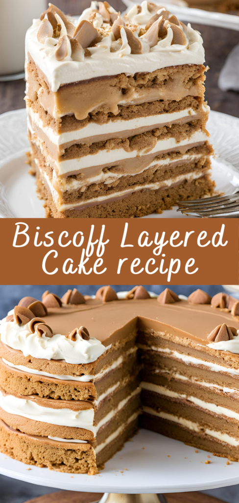 Biscoff Layered Cake recipe | Cheff Recipes