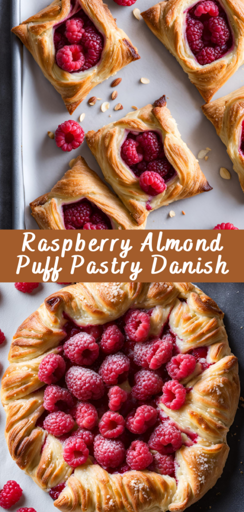 Raspberry Almond Puff Pastry Danish | Cheff Recipes