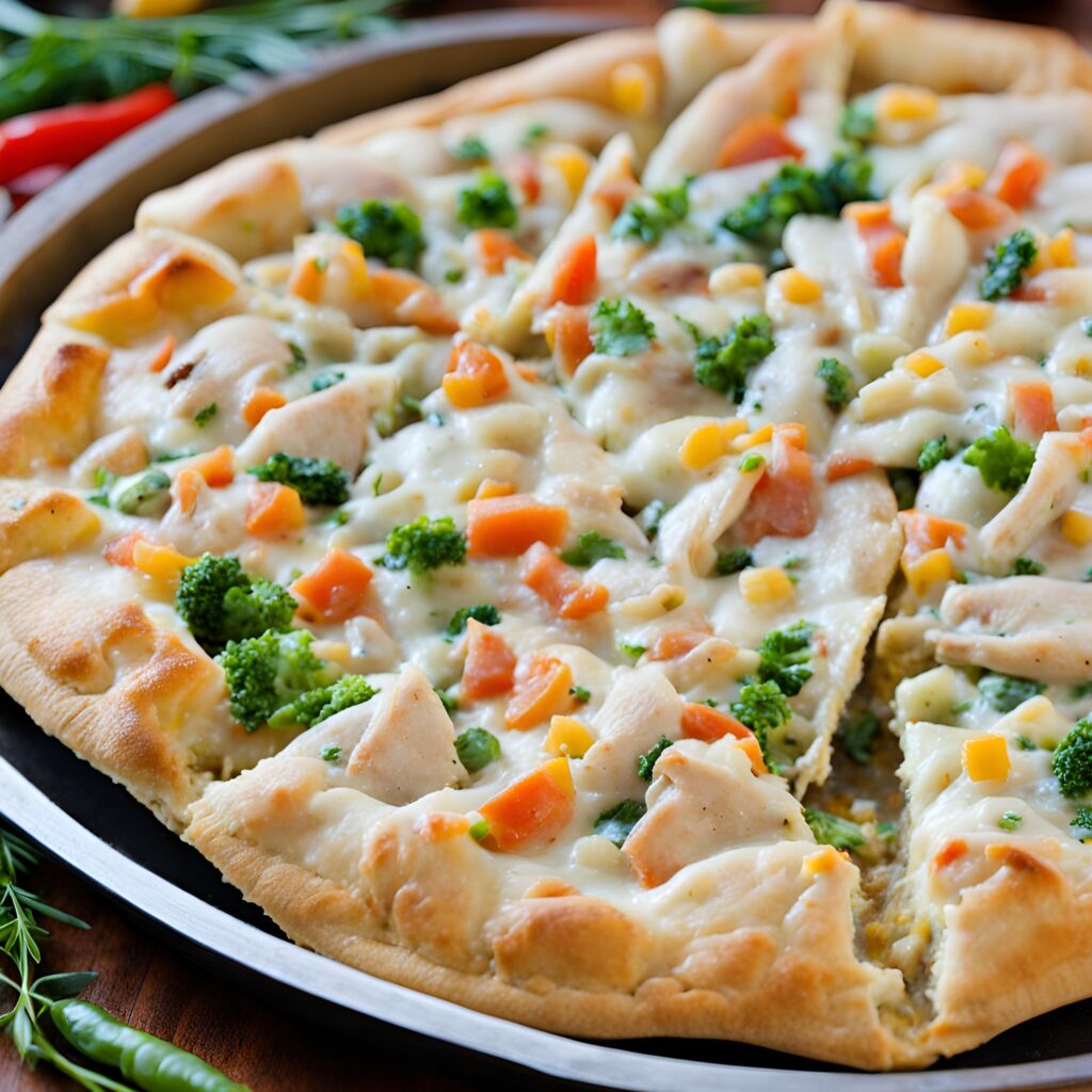 Chicken Pot Pie Pizza Recipe | Cheff Recipes
