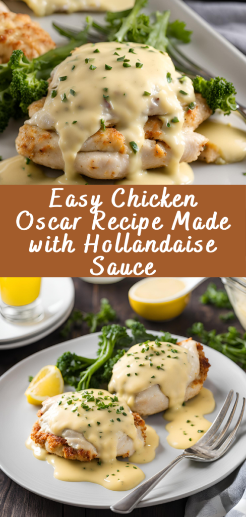 Easy Chicken Oscar Recipe Made with Hollandaise Sauce | Cheff Recipes