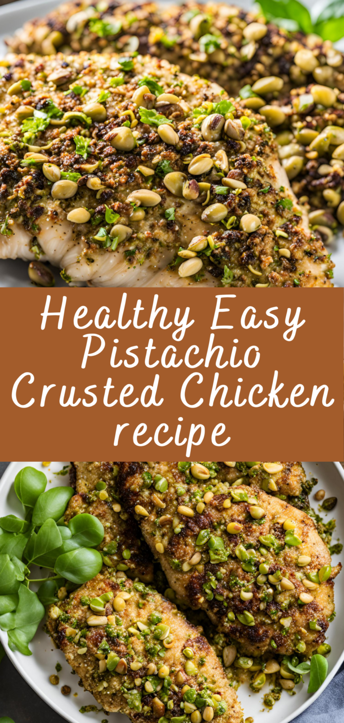 Healthy Easy Pistachio Crusted Chicken recipe | Cheff Recipes