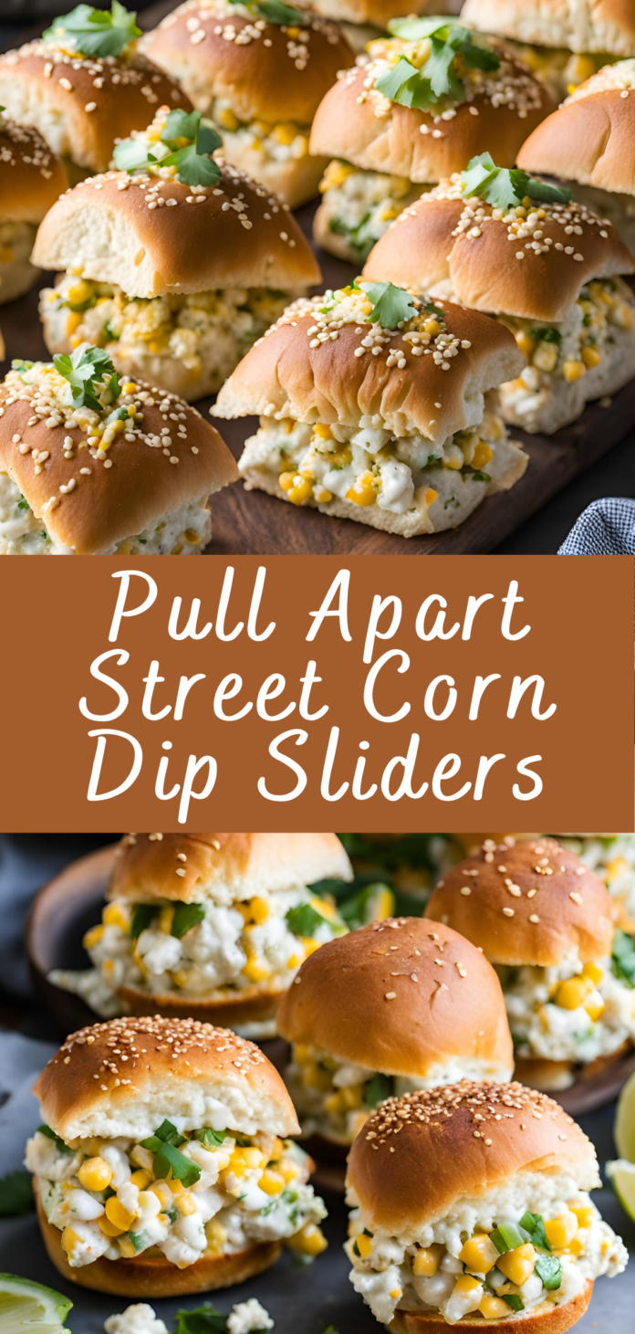 Pull Apart Street Corn Dip Sliders Recipe | Cheff Recipes