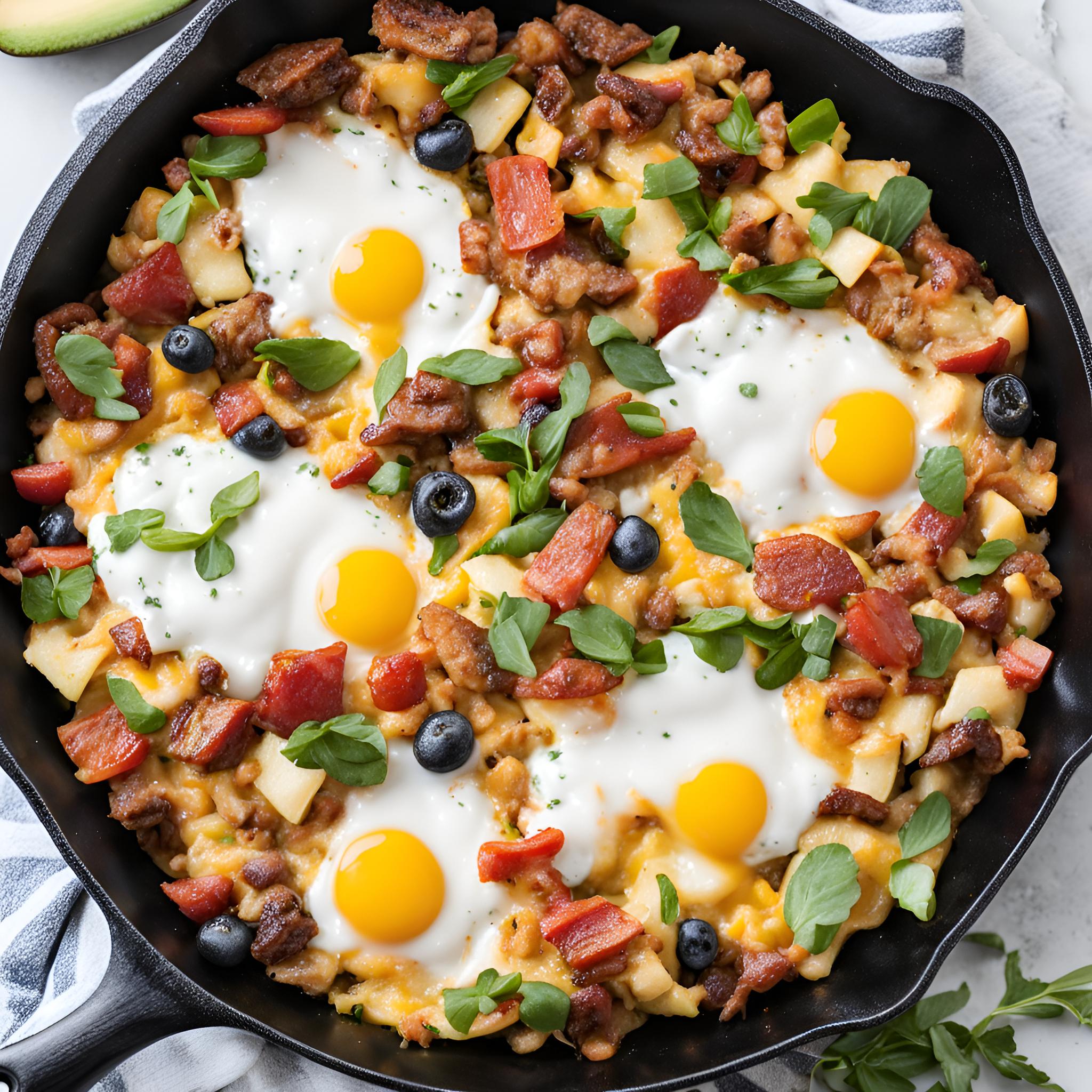 Simple Loaded Breakfast Skillet Recipe | Cheff Recipes