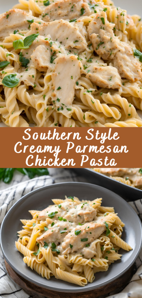 Southern Style Creamy Parmesan Chicken Pasta | Cheff Recipes