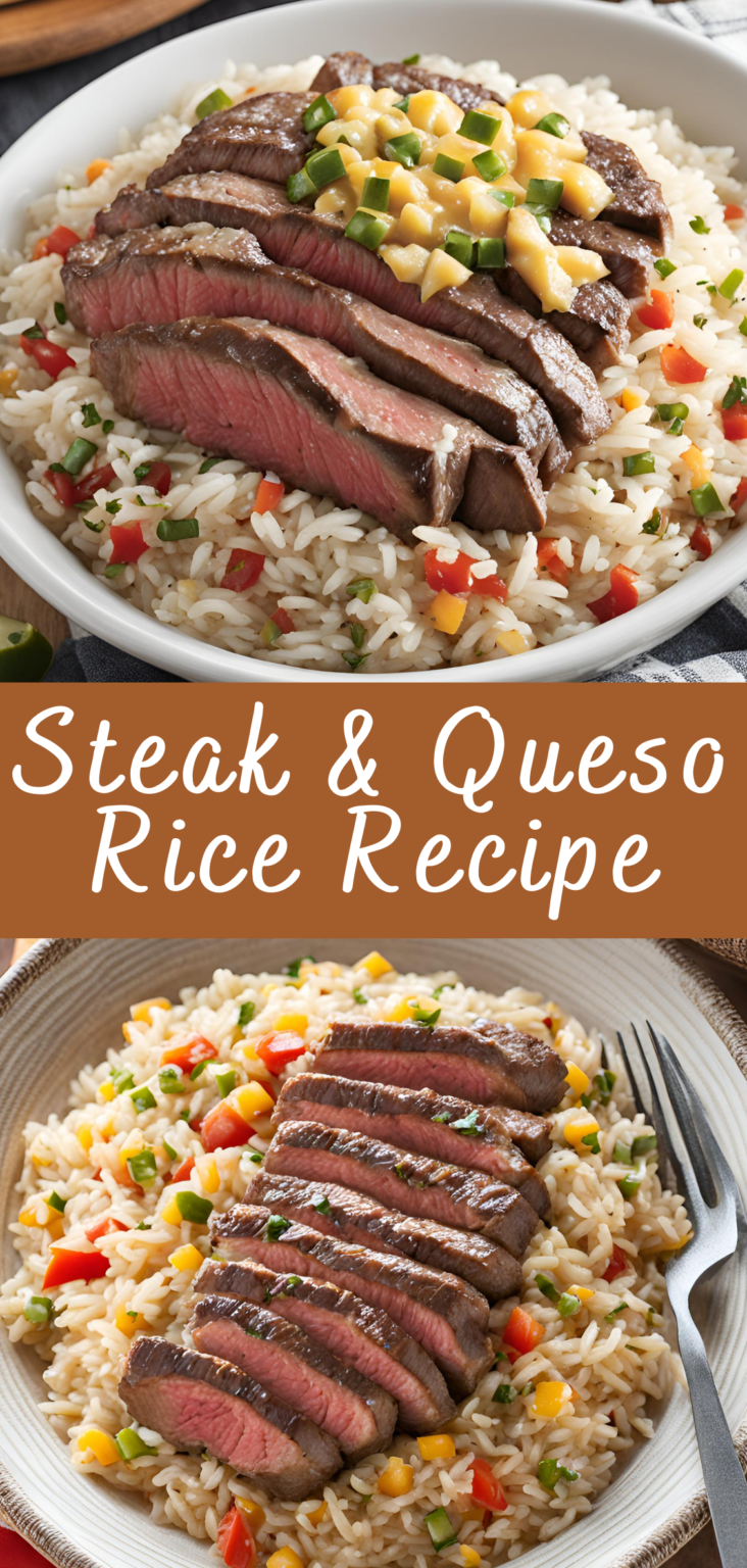 Steak & Queso Rice Recipe | Cheff Recipes