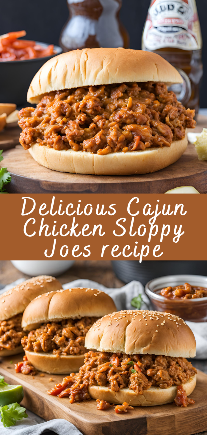 Delicious Cajun Chicken Sloppy Joes recipe | Cheff Recipes