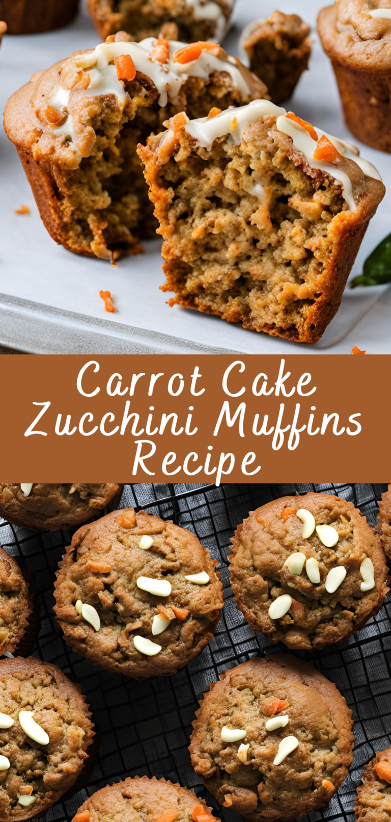 Carrot Cake Zucchini Muffins Recipe | Cheff Recipes