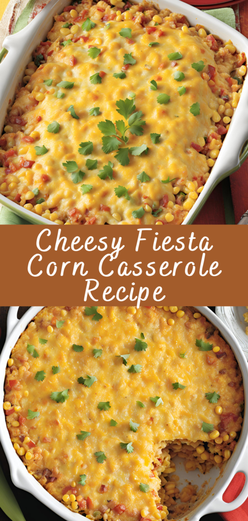 Cheesy Fiesta Corn Casserole Recipe | Cheff Recipes