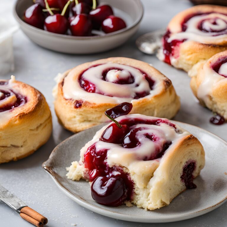 Cherry Cinnamon Rolls with Homemade Filling | Cheff Recipes