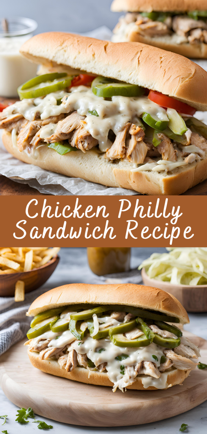 Chicken Philly Sandwich Recipe | Cheff Recipes