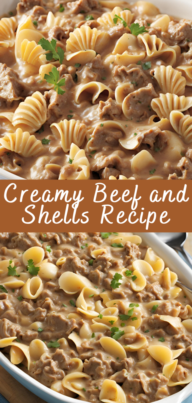 Creamy Beef and Shells Recipe | Cheff Recipes