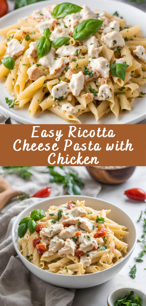 Easy Ricotta Cheese Pasta with Chicken | Cheff Recipes