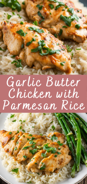 Garlic Butter Chicken with Parmesan Rice Recipe | Cheff Recipes