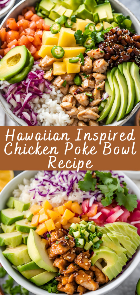 Hawaiian Inspired Chicken Poke Bowl Recipe | Cheff Recipes