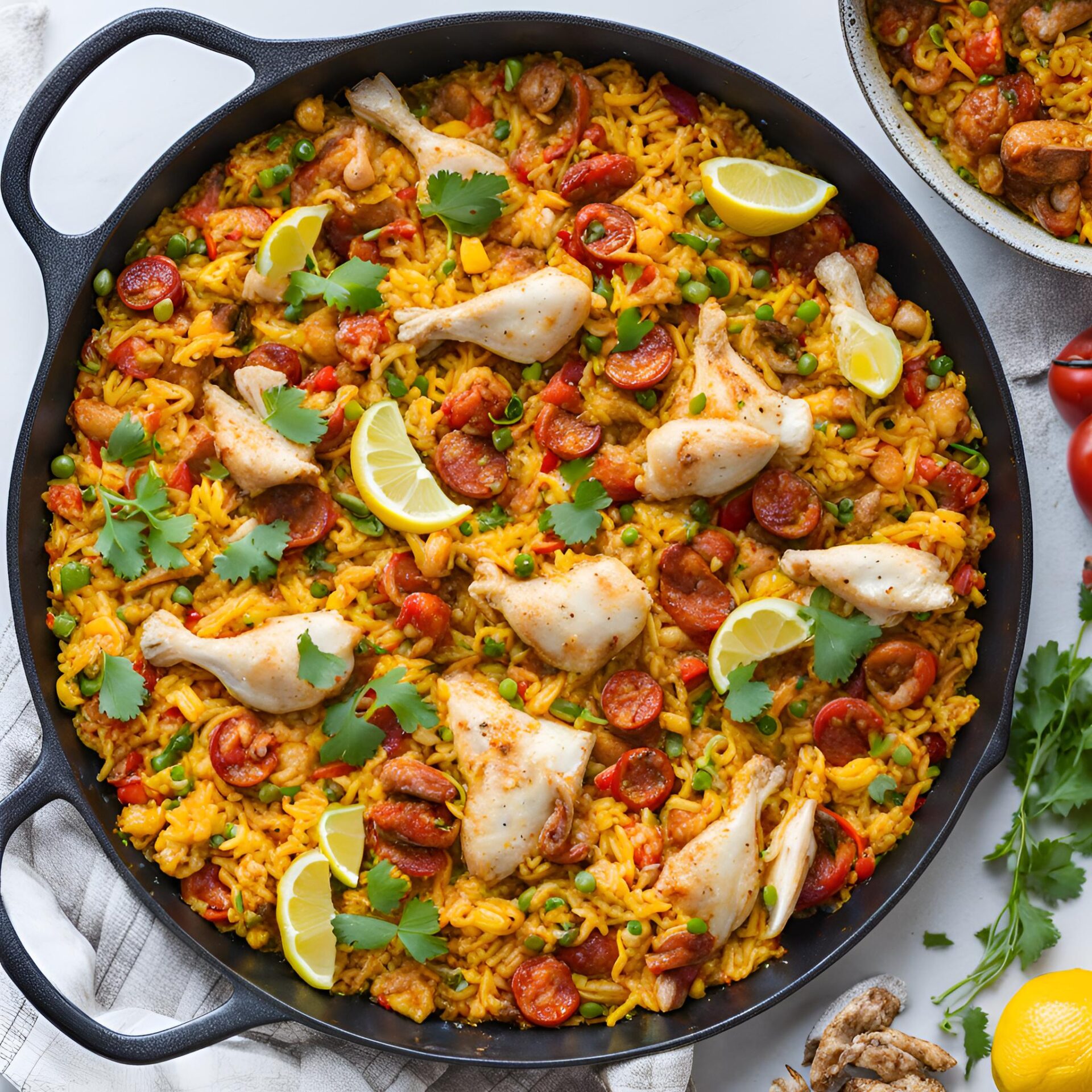 One Pot Chicken Chorizo Paella Cheff Recipes One Pot Chicken Chorizo Paella Cheff Recipes