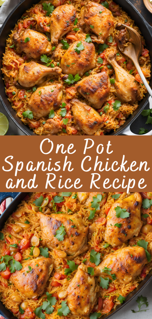 One Pot Spanish Chicken and Rice Recipe | Cheff Recipes