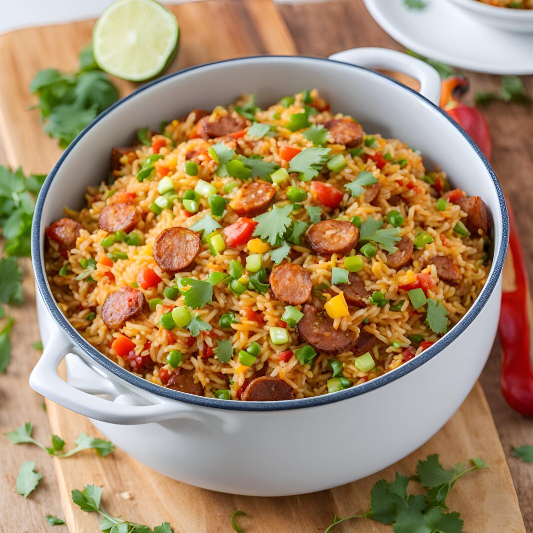 One Pot Spanish Chorizo Fried Rice Recipe | Cheff Recipes