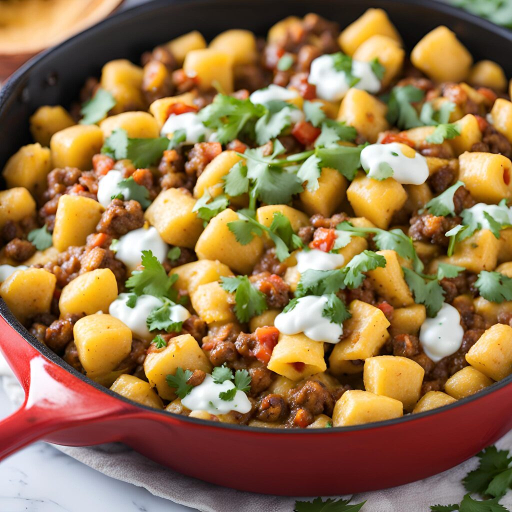 One Pot Taco Gnocchi Recipe | Cheff Recipes