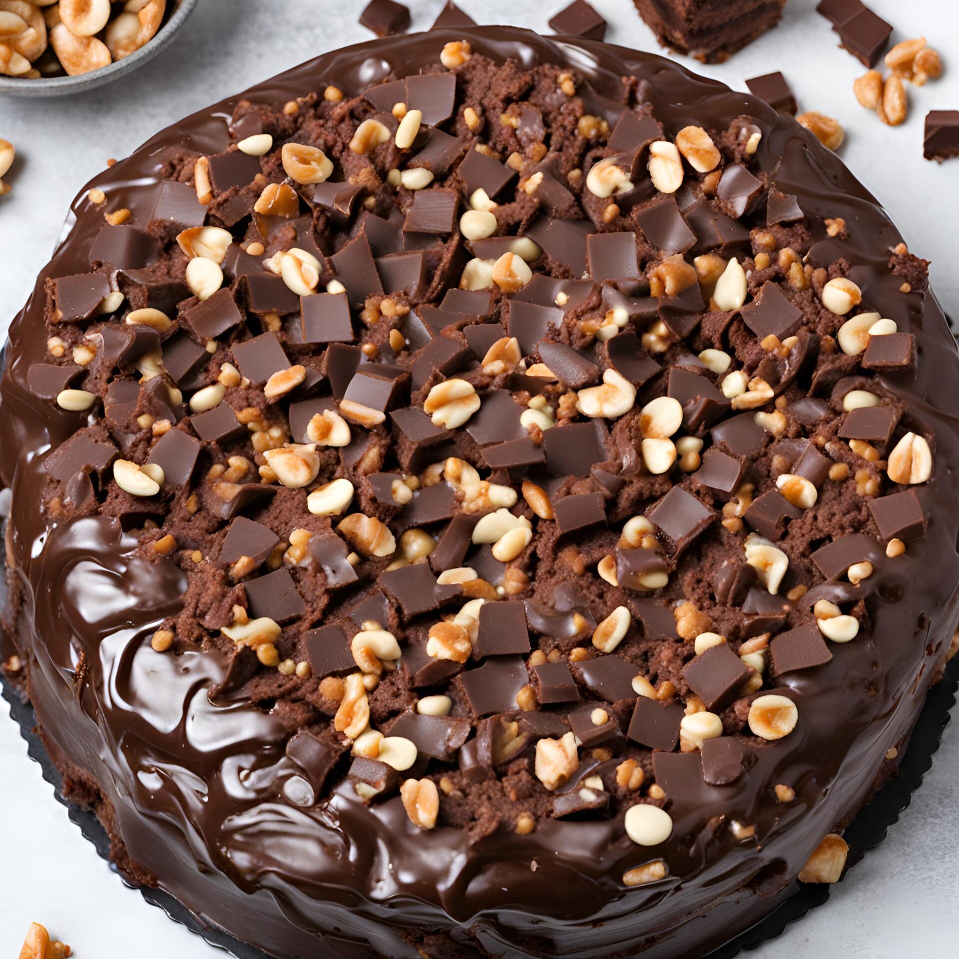 The Best Chocolate Snickers Cake Recipe | Cheff Recipes