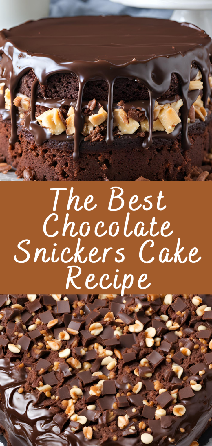 The Best Chocolate Snickers Cake Recipe | Cheff Recipes