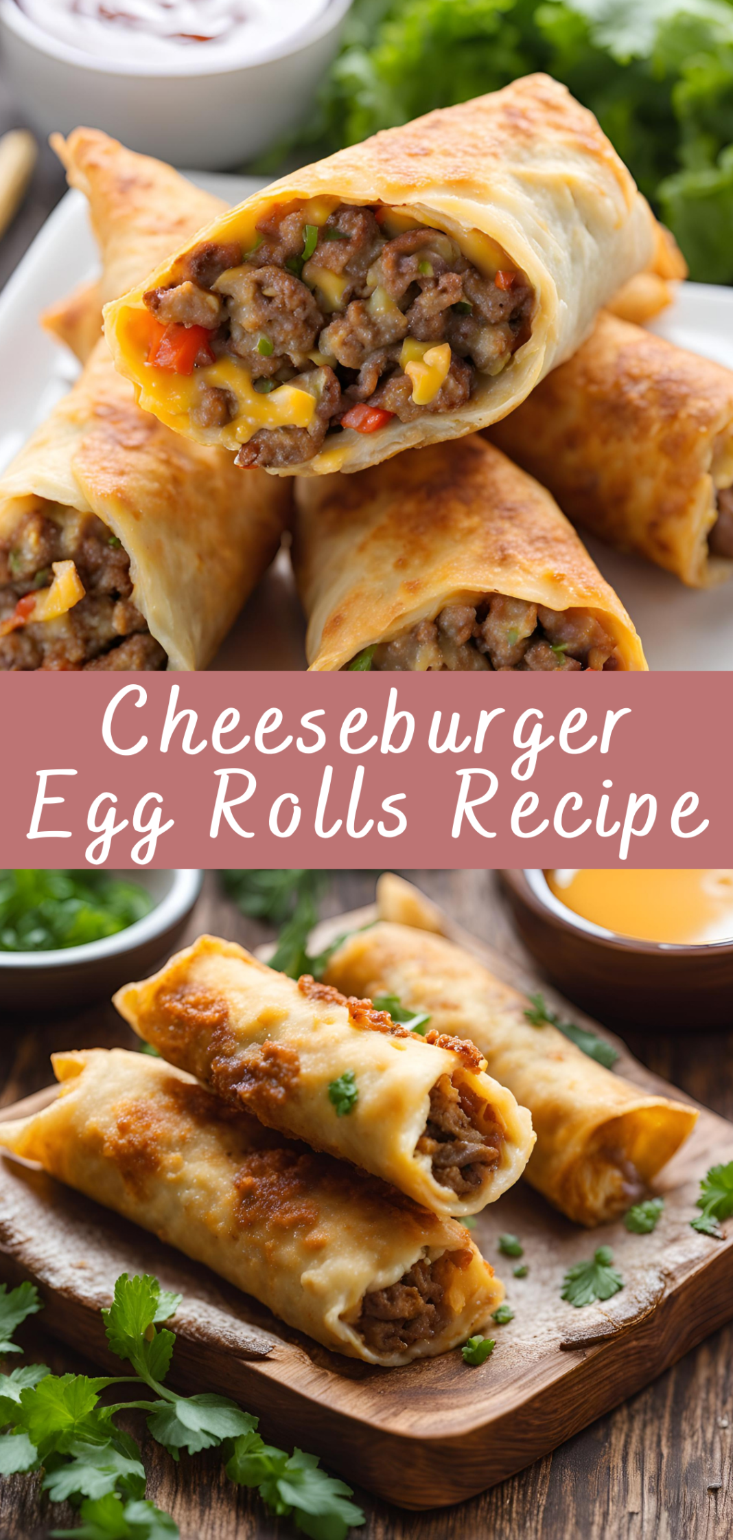 Cheeseburger Egg Rolls Recipe | Cheff Recipes