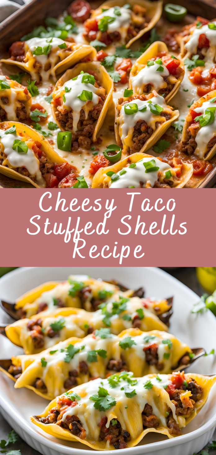 Cheesy Taco Stuffed Shells Recipe | Cheff Recipes