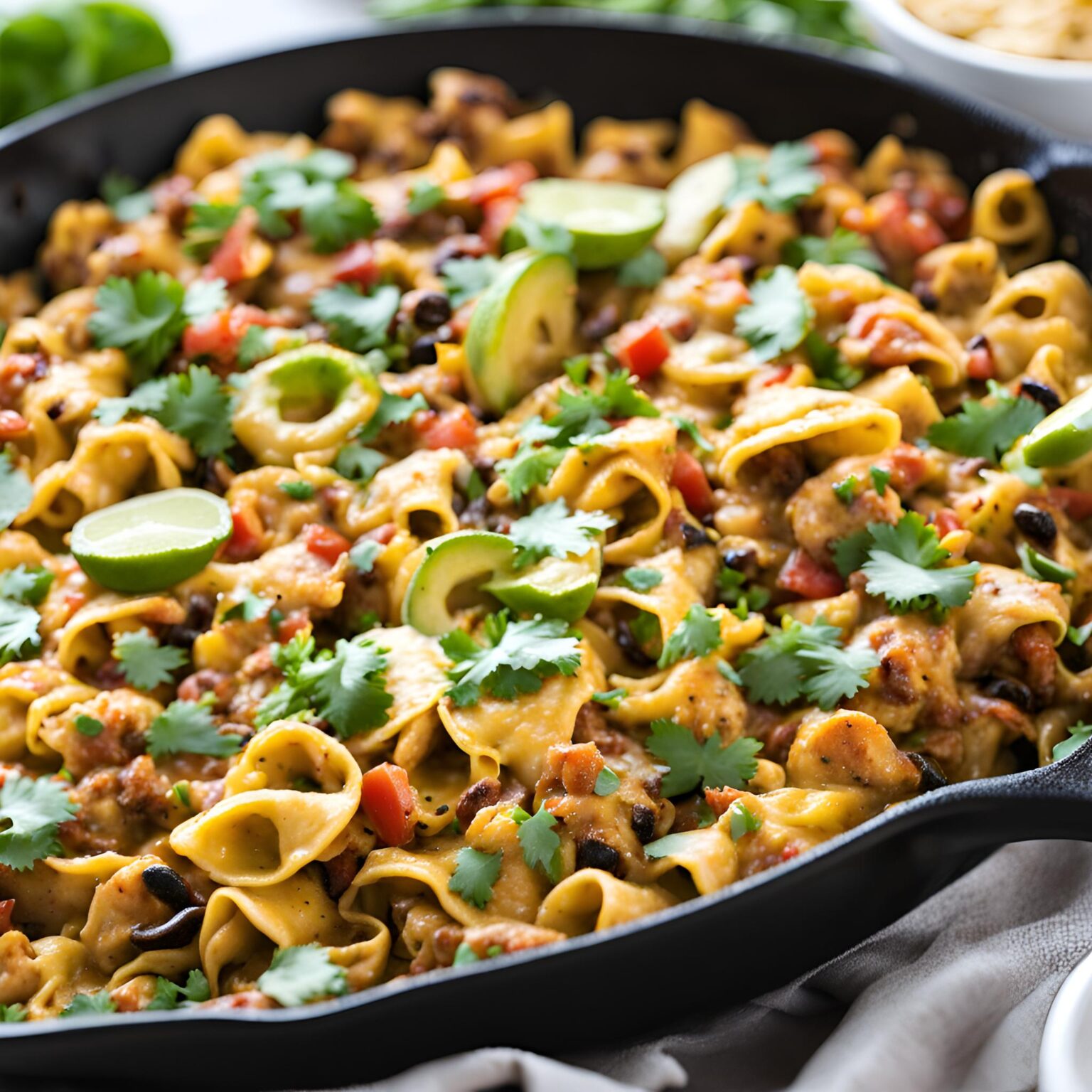 Chicken Taco Tortellini Skillet Recipe | Cheff Recipes