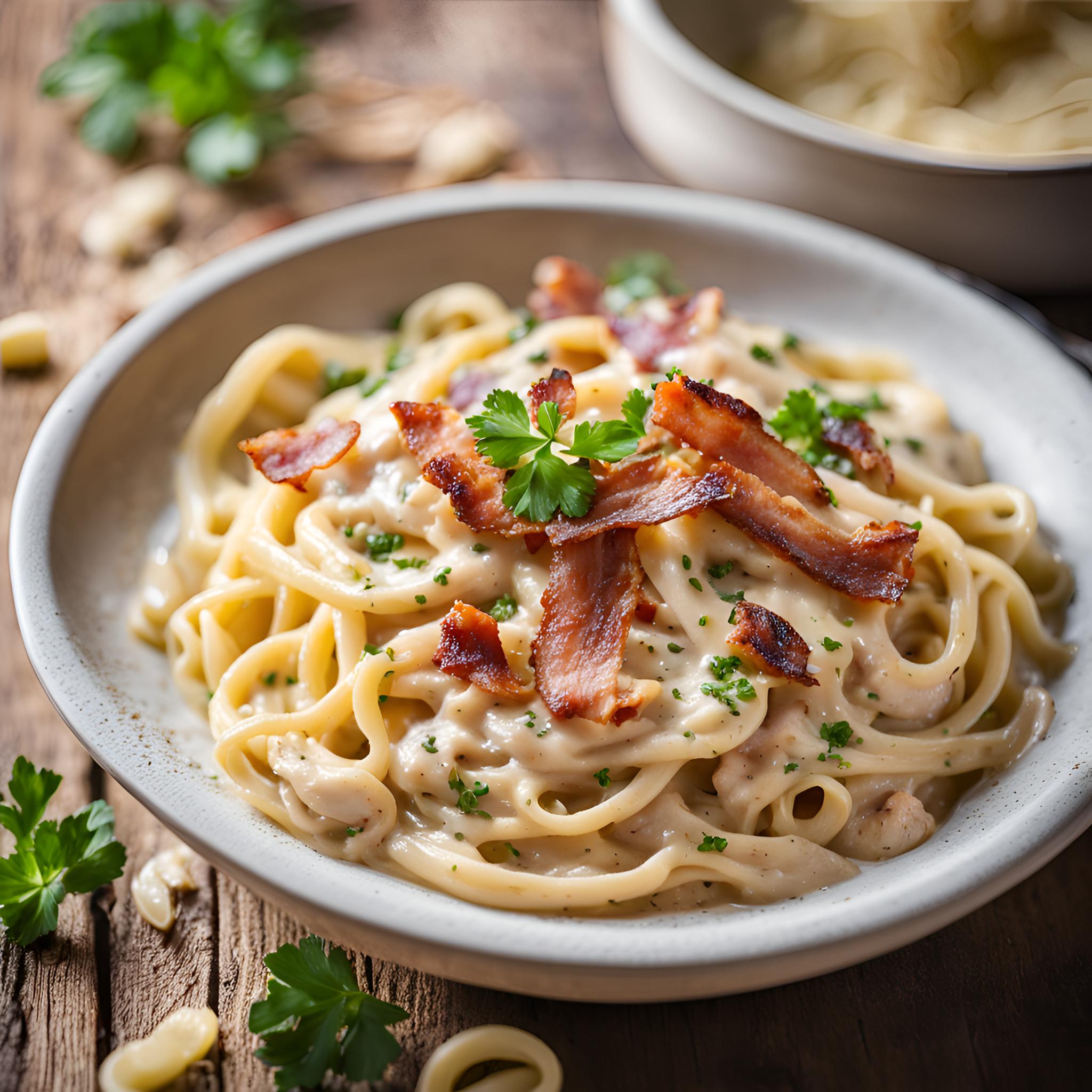 Creamy Chicken Carbonara Recipe | Cheff Recipes