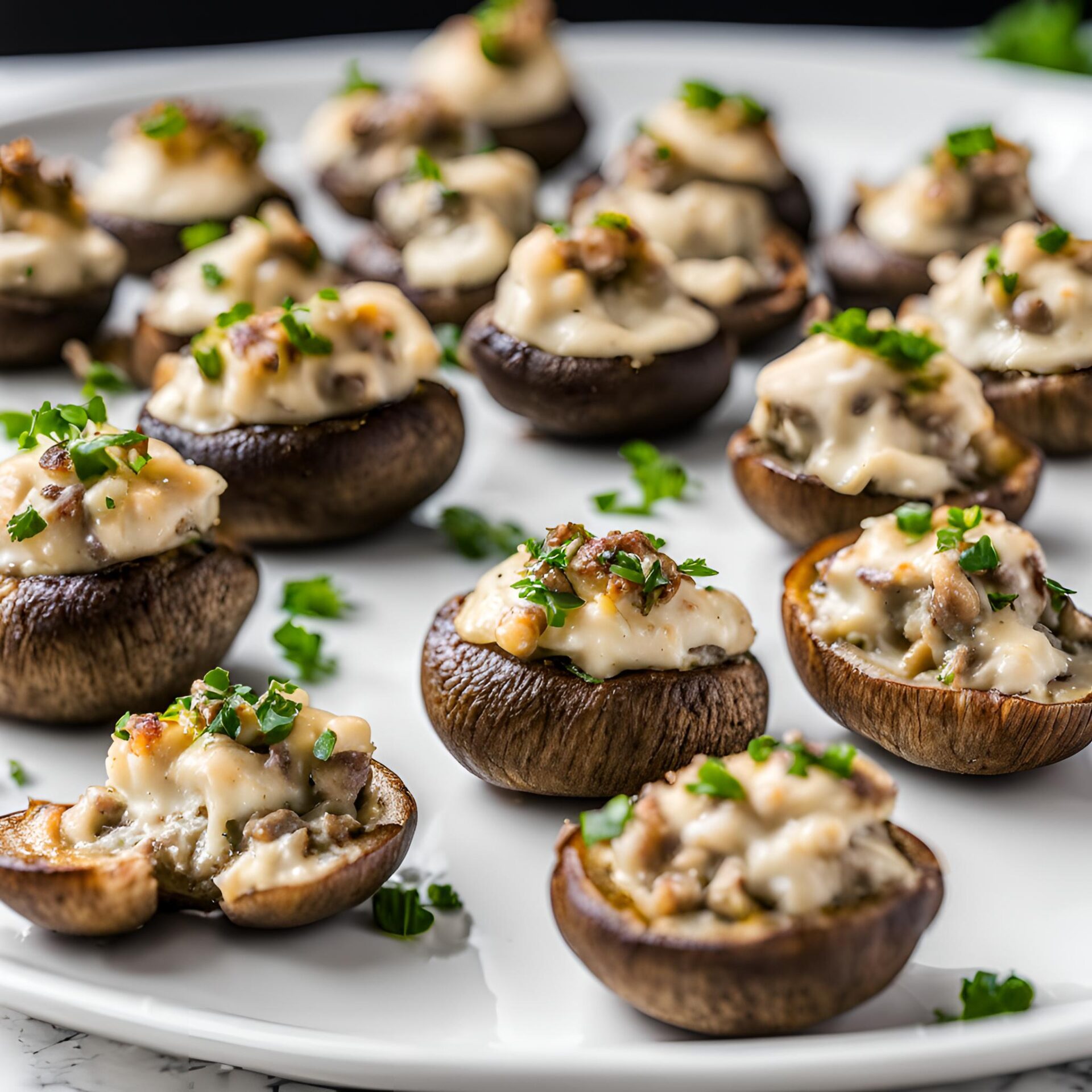 Easy Cream Cheese Stuffed Mushrooms Recipe | Cheff Recipes