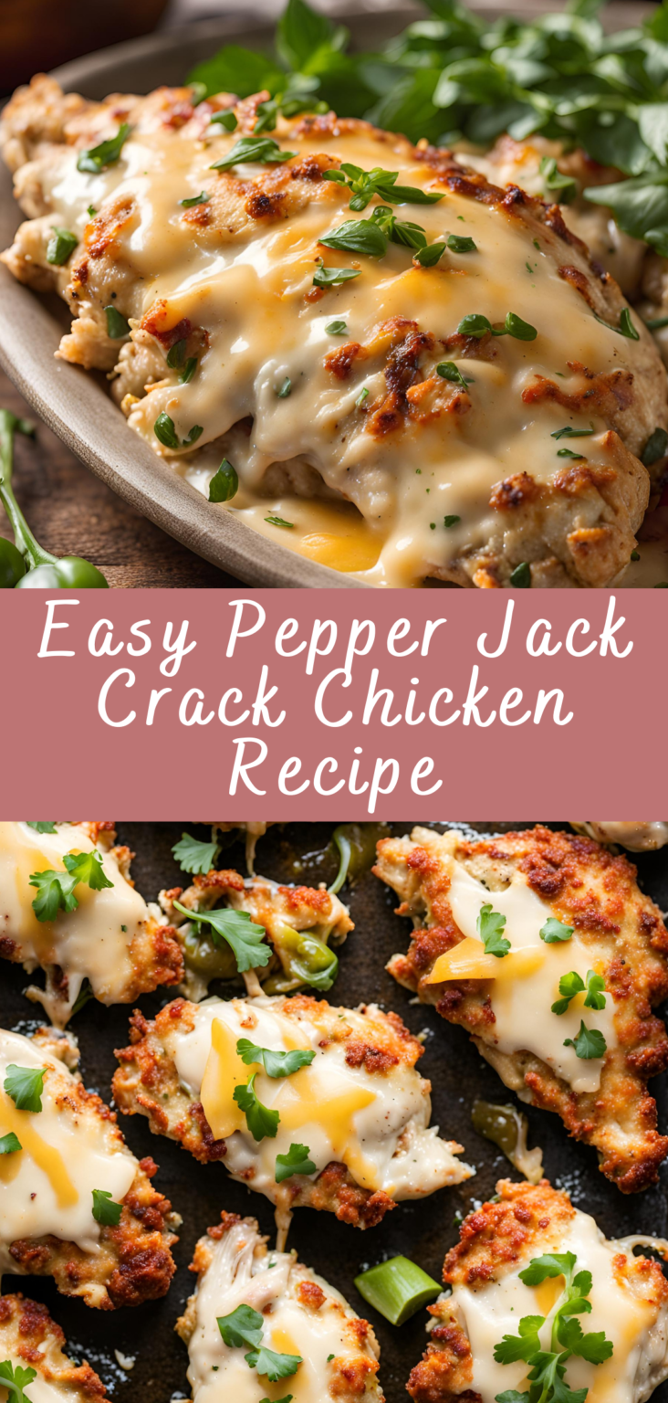Easy Pepper Jack Crack Chicken Recipe | Cheff Recipes