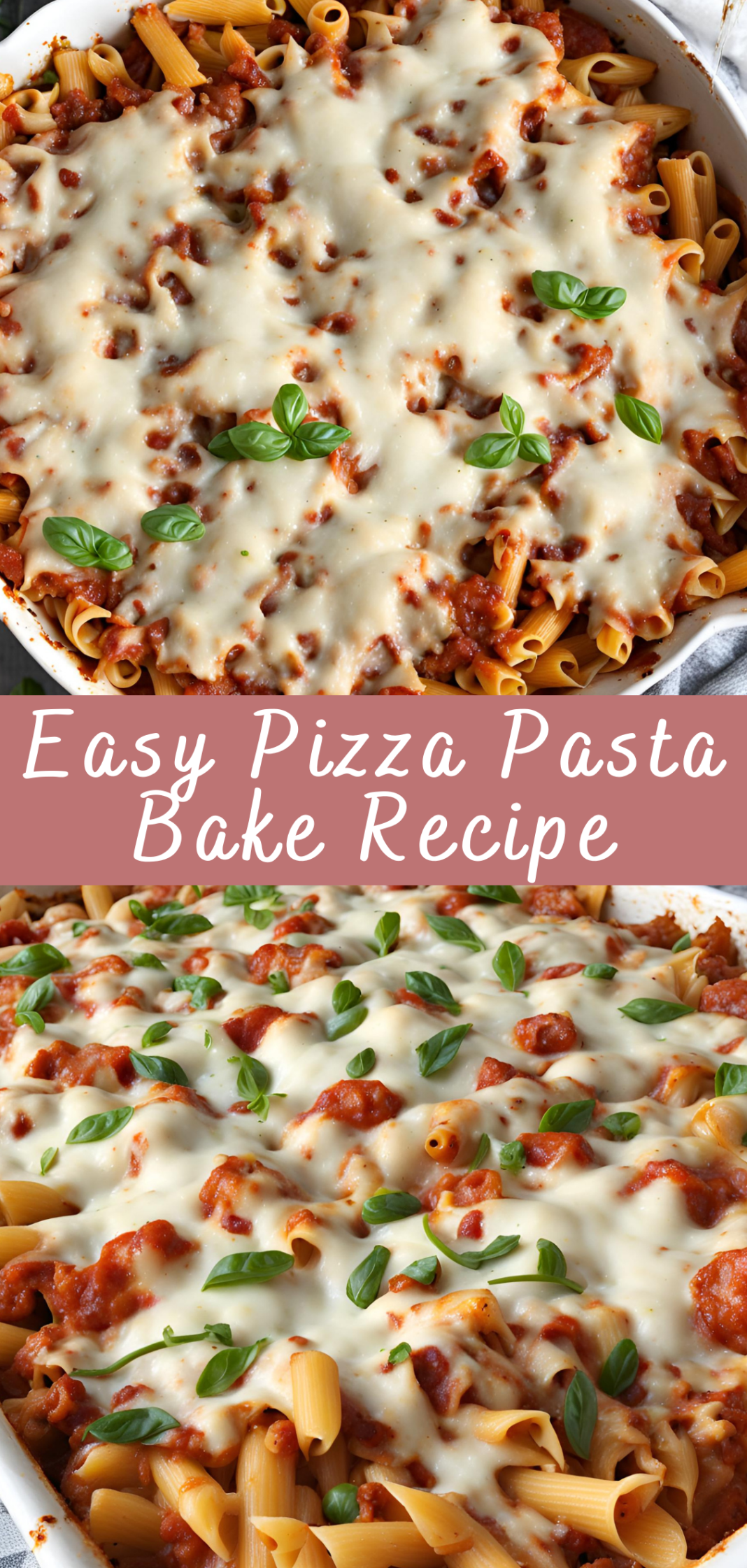 Easy Pizza Pasta Bake Recipe | Cheff Recipes