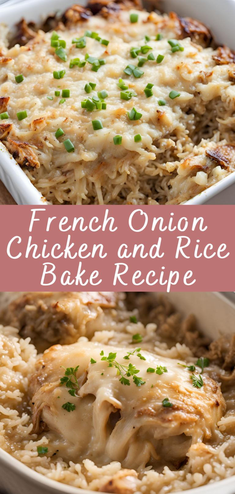 French Onion Chicken and Rice Bake Recipe | Cheff Recipes