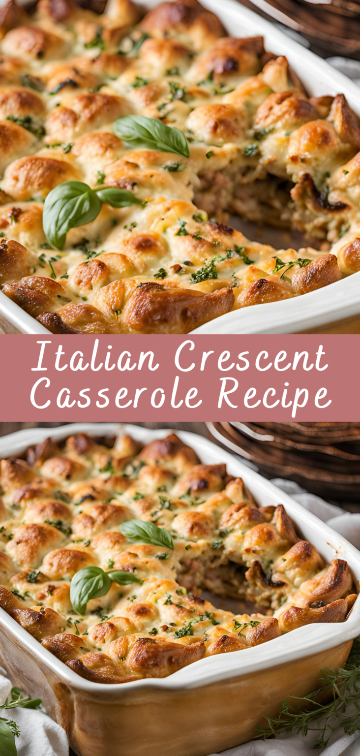 Italian Crescent Casserole Recipe | Cheff Recipes
