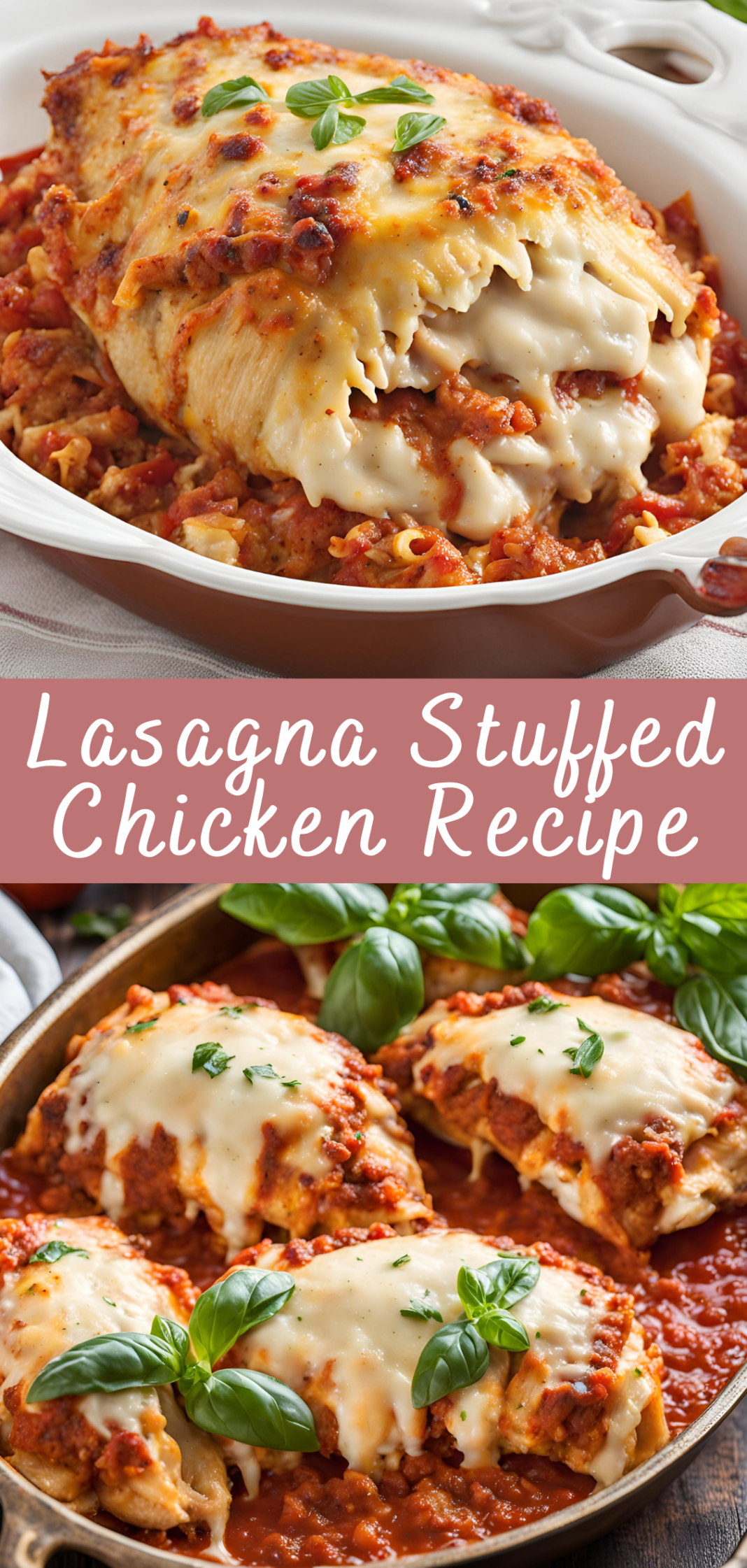 Lasagna Stuffed Chicken Recipe | Cheff Recipes