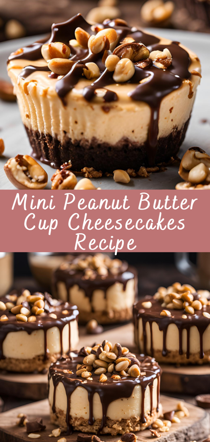 Mini Peanut Butter Cup Cheesecakes Recipe | Cheff Recipes