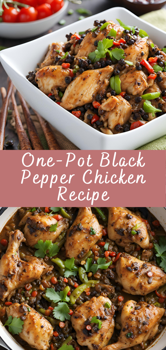 One-Pot Black Pepper Chicken Recipe | Cheff Recipes