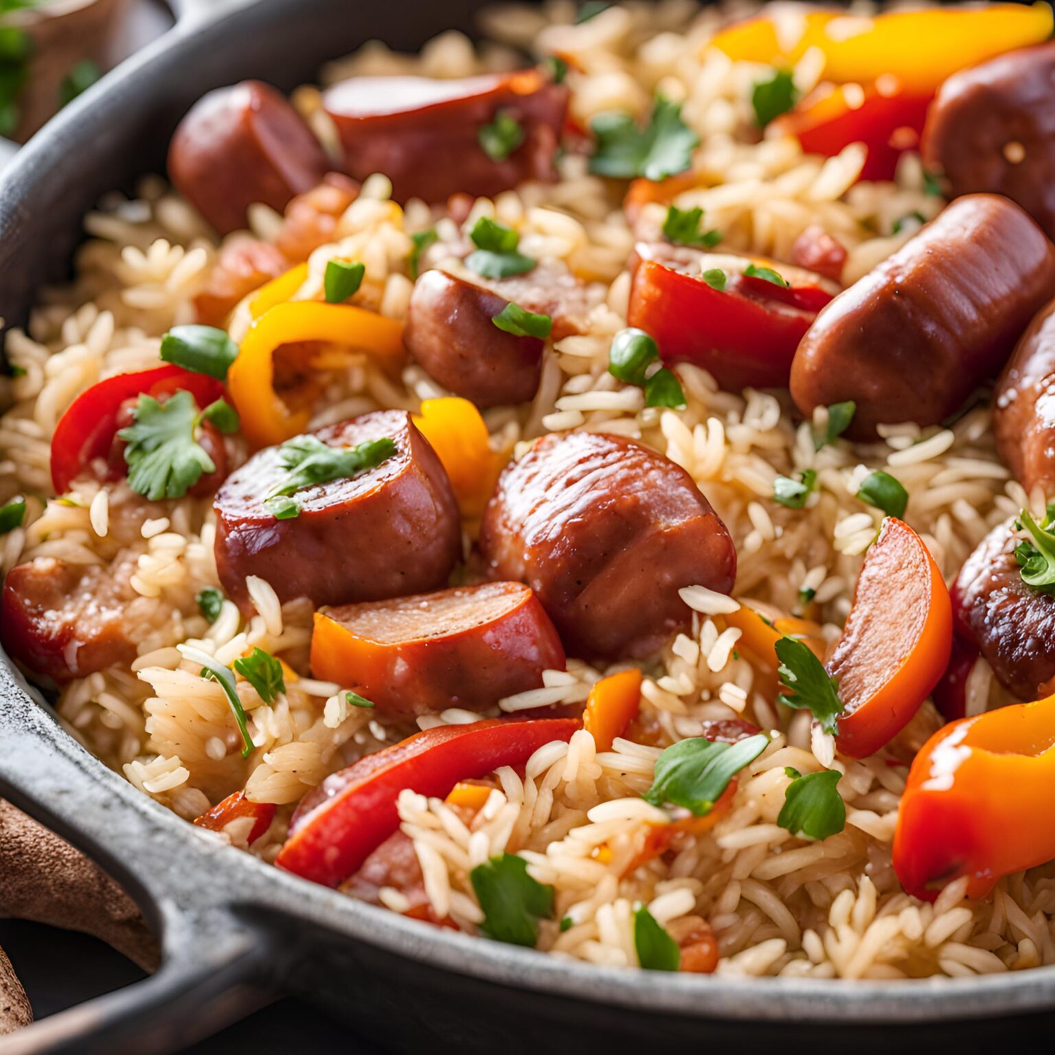 One-Pot Smoked Sausage And Rice Recipe | Cheff Recipes