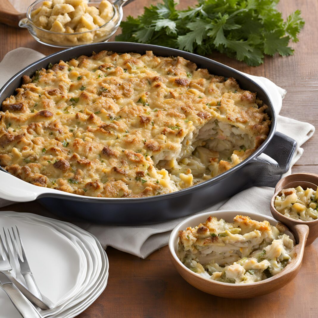 Rotisserie Chicken and Stuffing Casserole Recipe | Cheff Recipes