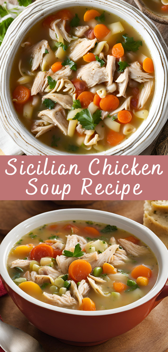 Sicilian Chicken Soup Recipe | Cheff Recipes