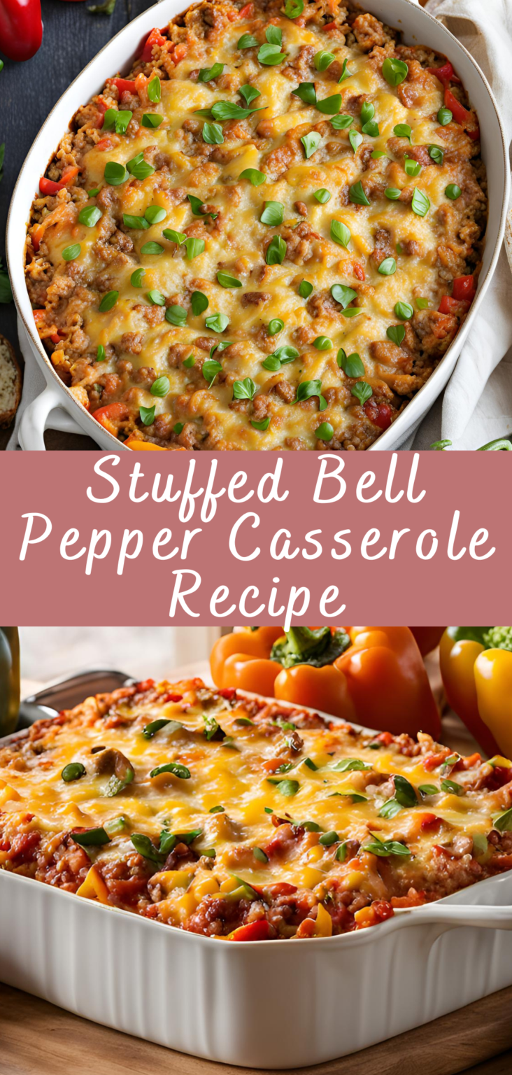 Stuffed Bell Pepper Casserole Recipe Cheff Recipes