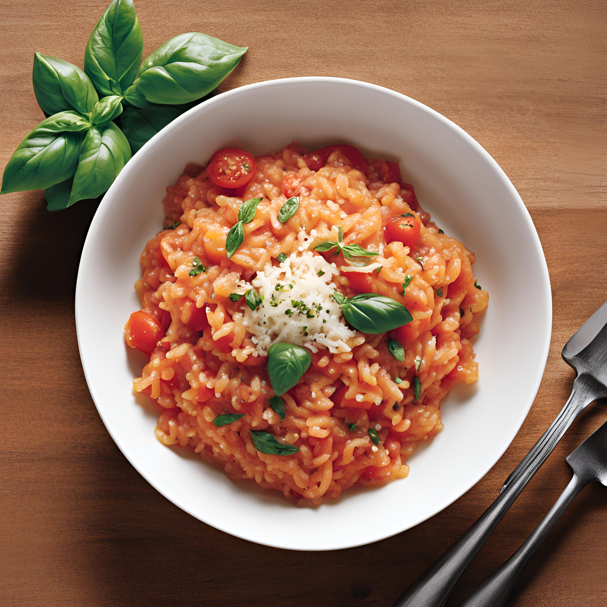 Tomato-Basil Risotto Recipe | Cheff Recipes