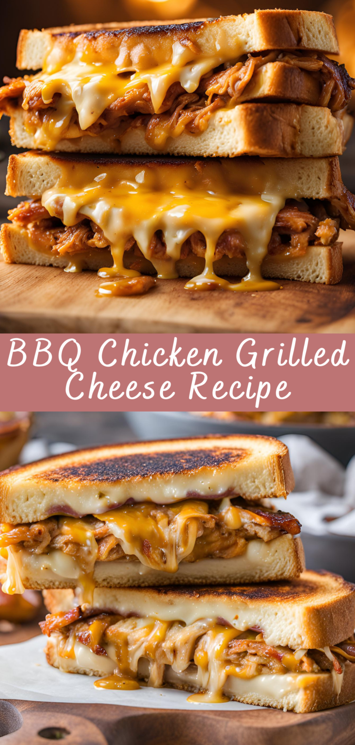 BBQ Chicken Grilled Cheese Recipe | Cheff Recipes