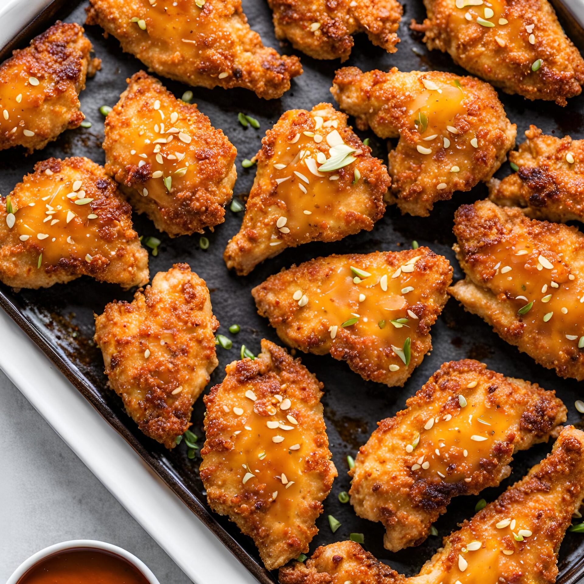 Baked Crunchy Hot Honey Chicken Recipe | Cheff Recipes